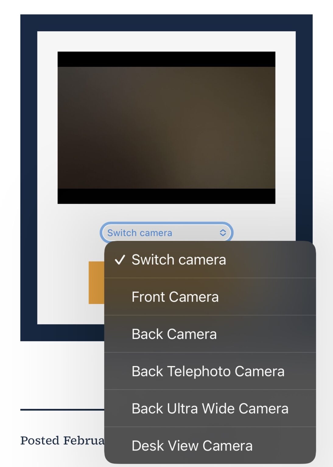 iOS 16.3 allows access to all back cameras via MediaDevices API - Dominik Schilling
